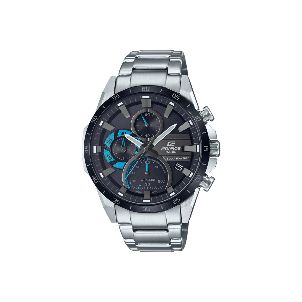 Reloj Casio Edifice EFS-S620DB-1BVUEF Solar Cronógrafo Negro Acero ...