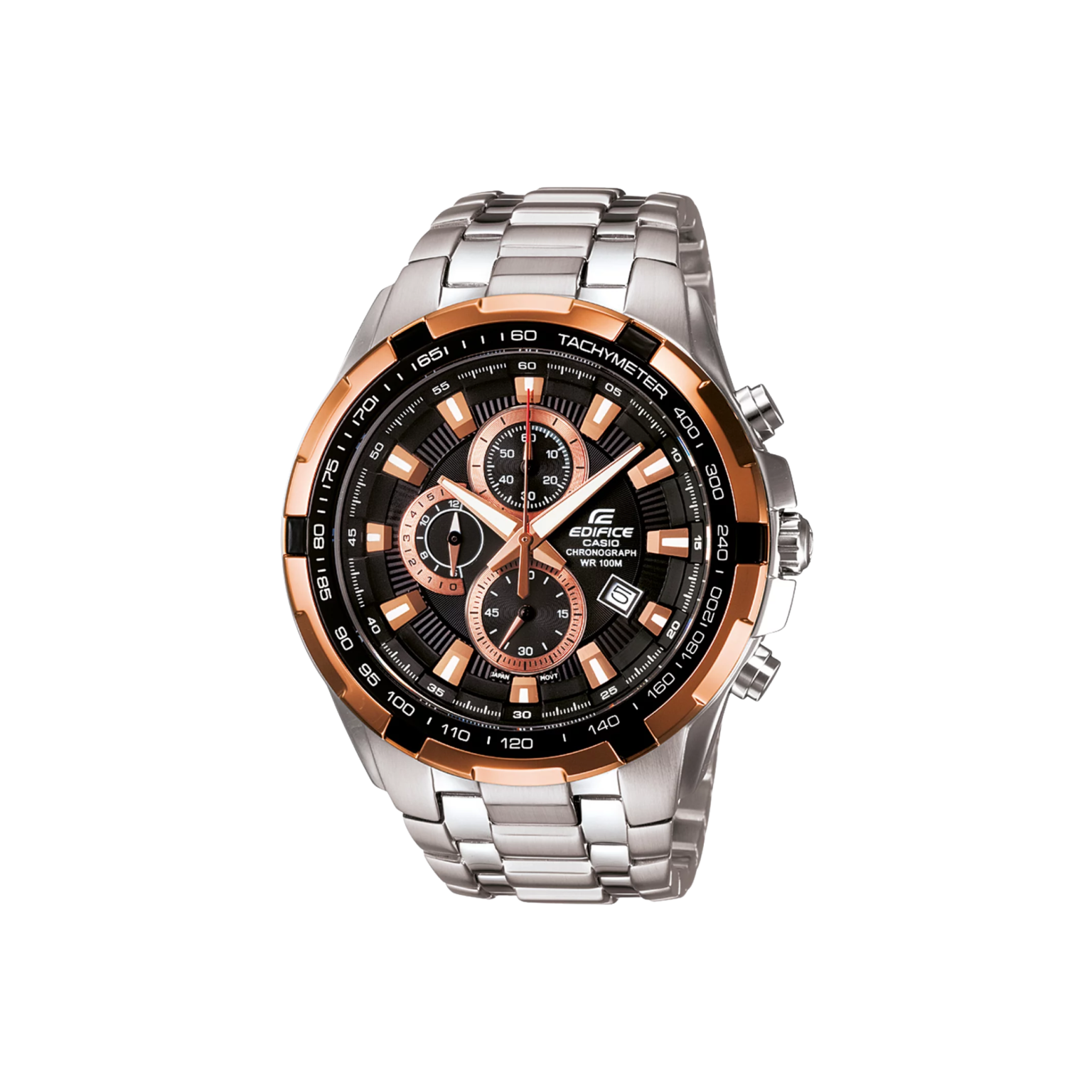 Reloj Casio Edifice EF-539D-1A5 Cronógrafo Clásico Acero Marrón Dorado ...