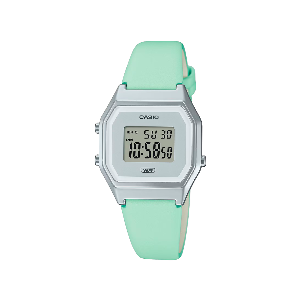 Reloj Casio LA680WEL-3 Para Mujer — Vintage Moderno Verde | Original En ...